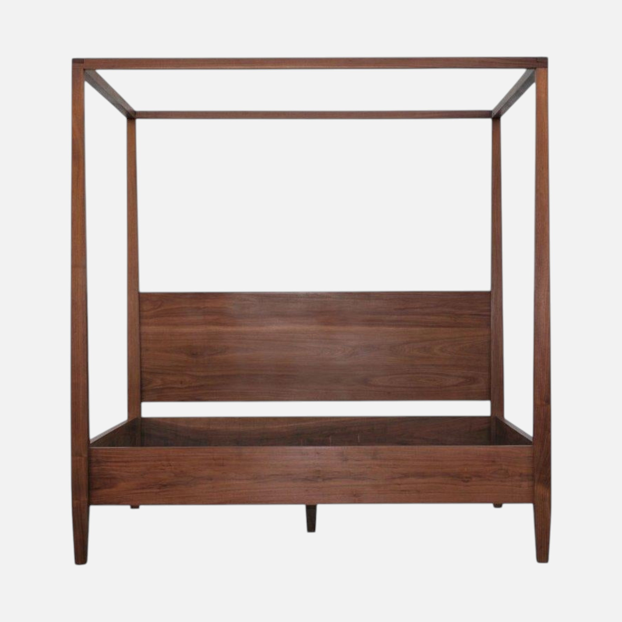 The Expert - Canopy Bed - Rustic Oak, King