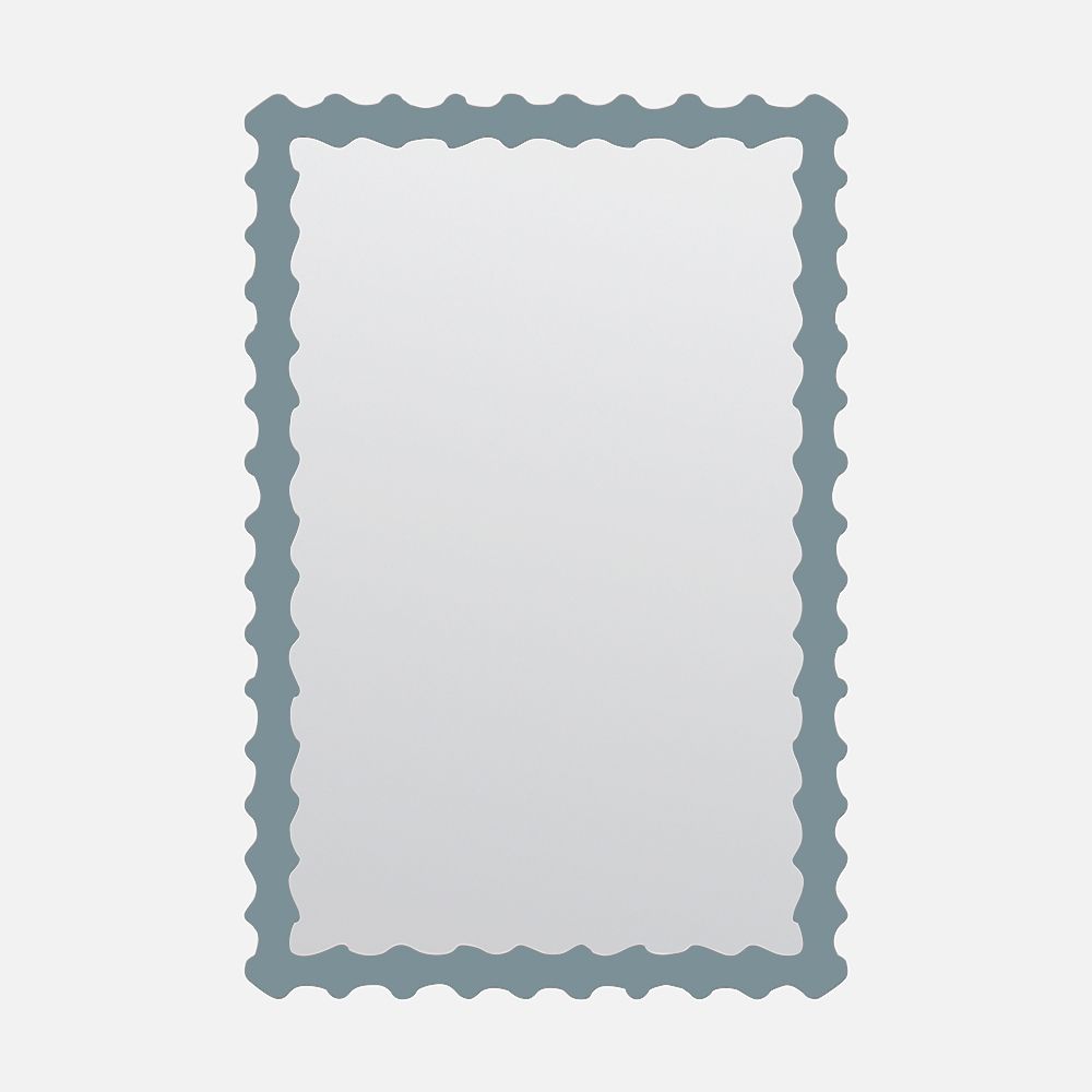 The Expert - Audubon Bamboo Mirror - Selvedge Blue, 24x24