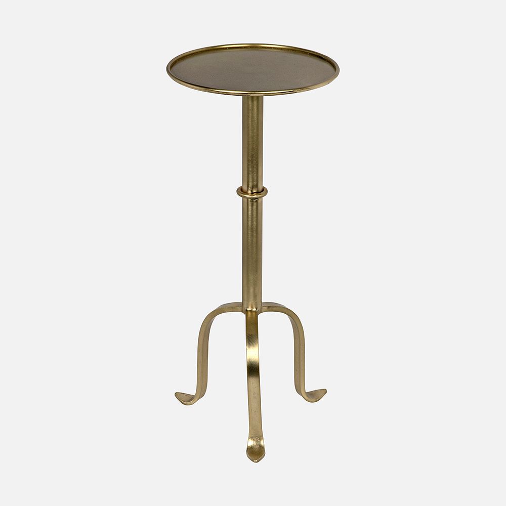 The Expert - Tini Side Table - Metal with Brass Finish