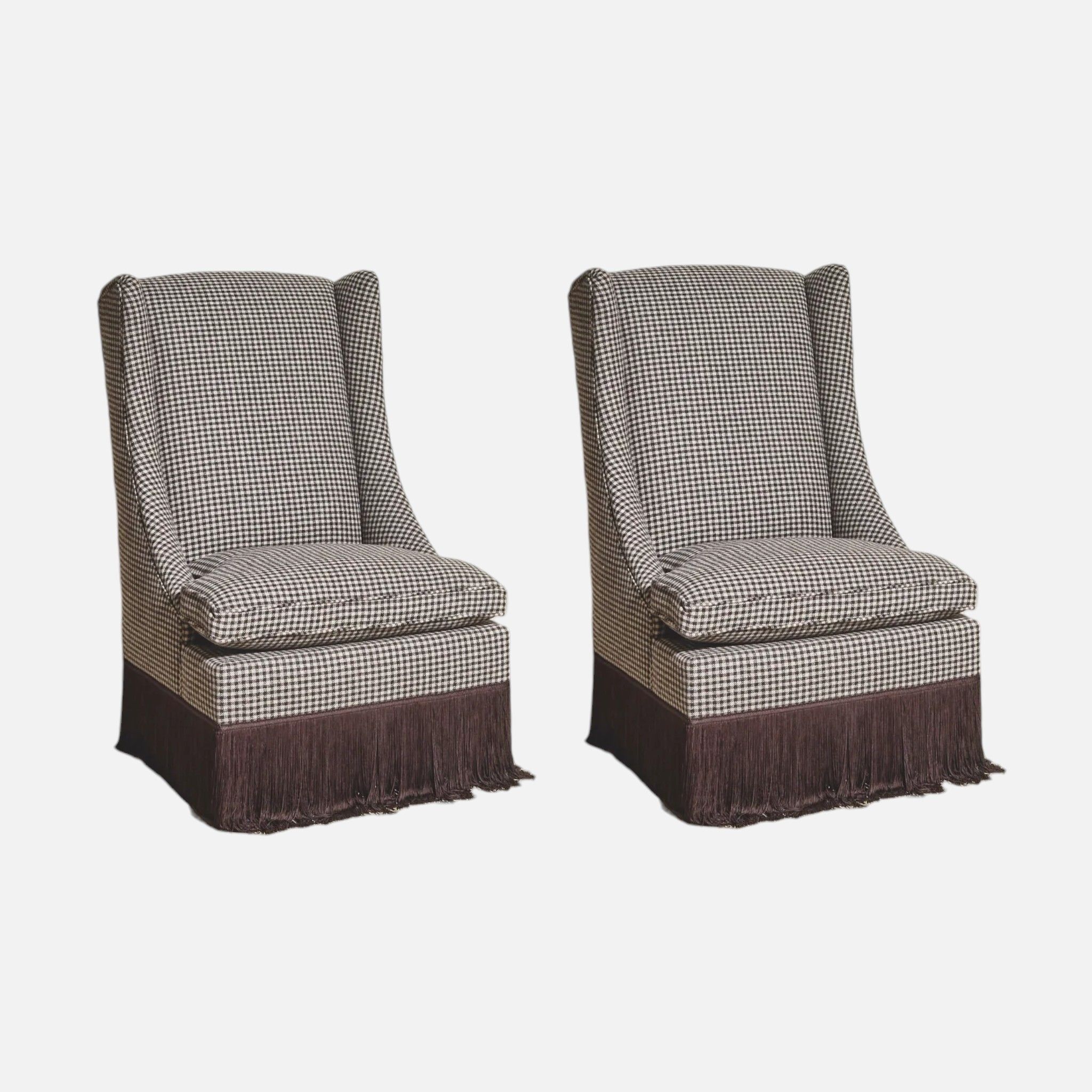 The Expert - Pair of Gingham Pavillion Chairs