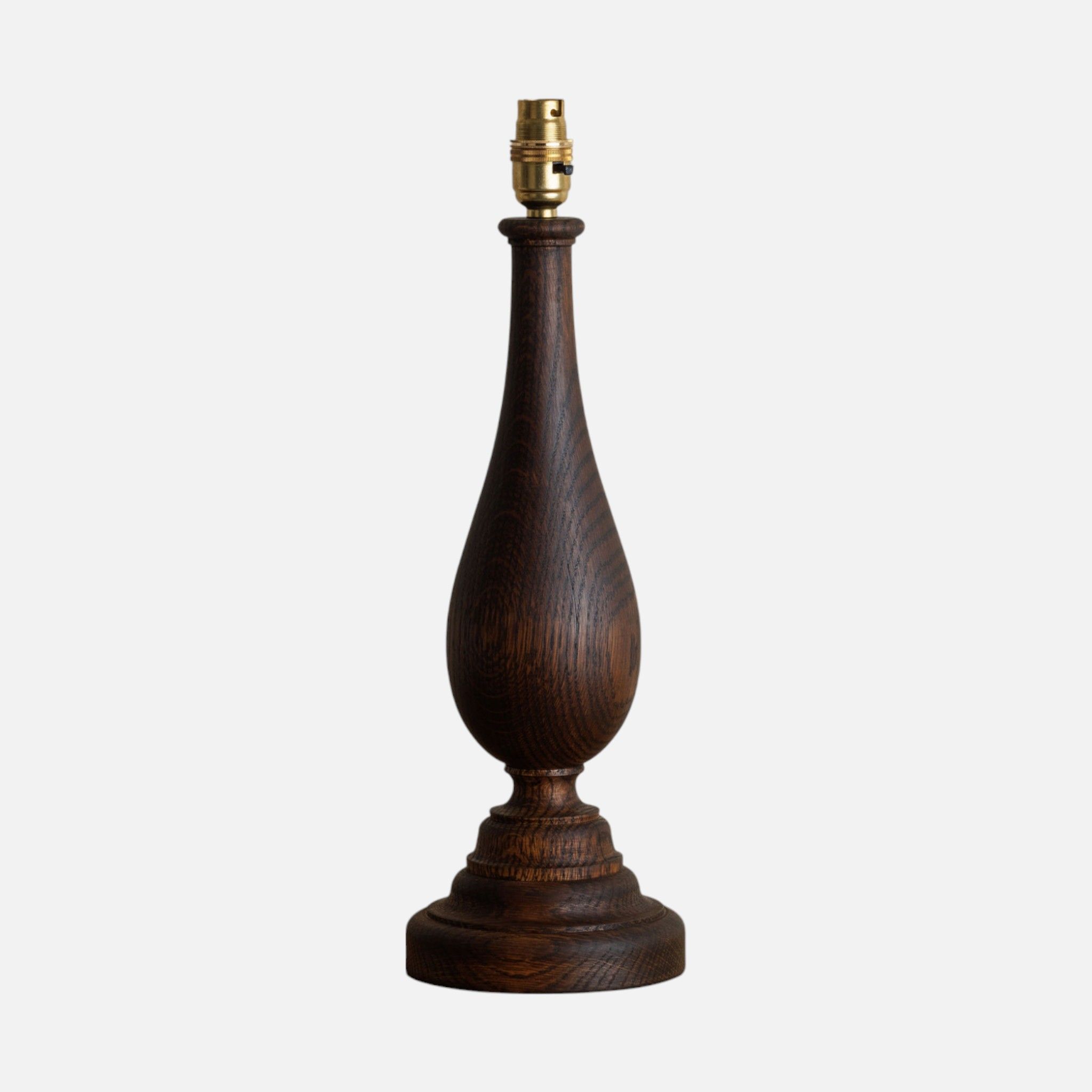 The Expert - Flicker Lamp Base - Dark Oak, US
