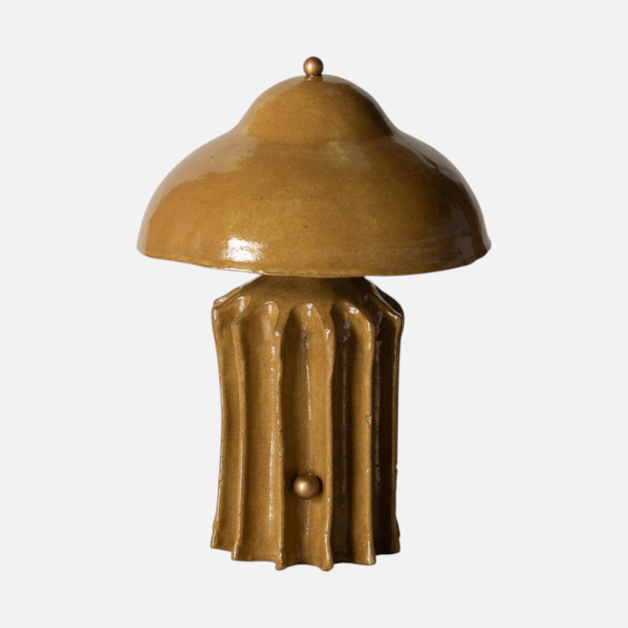 The Expert - Squat Arbor Table Lamp - Lichen Yellow, UL Certified