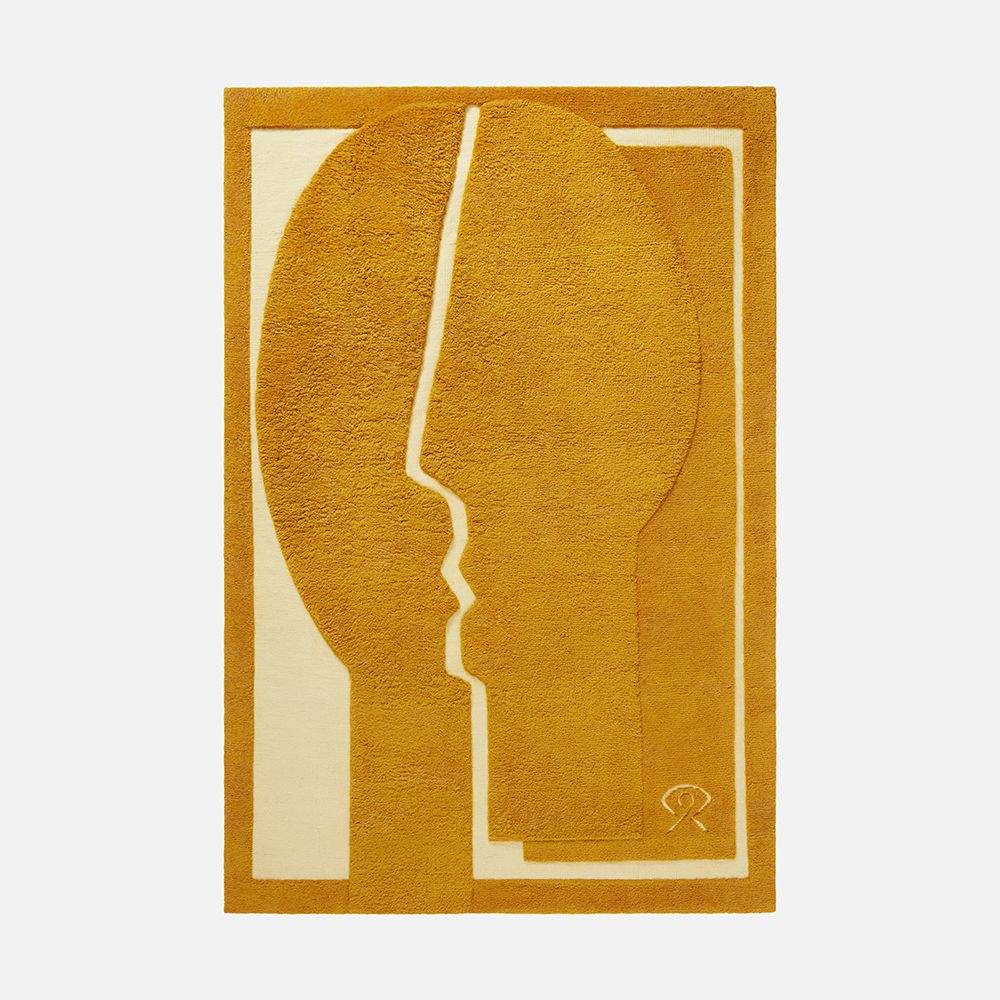 The Expert - Face Rug - Ochre, 5x8
