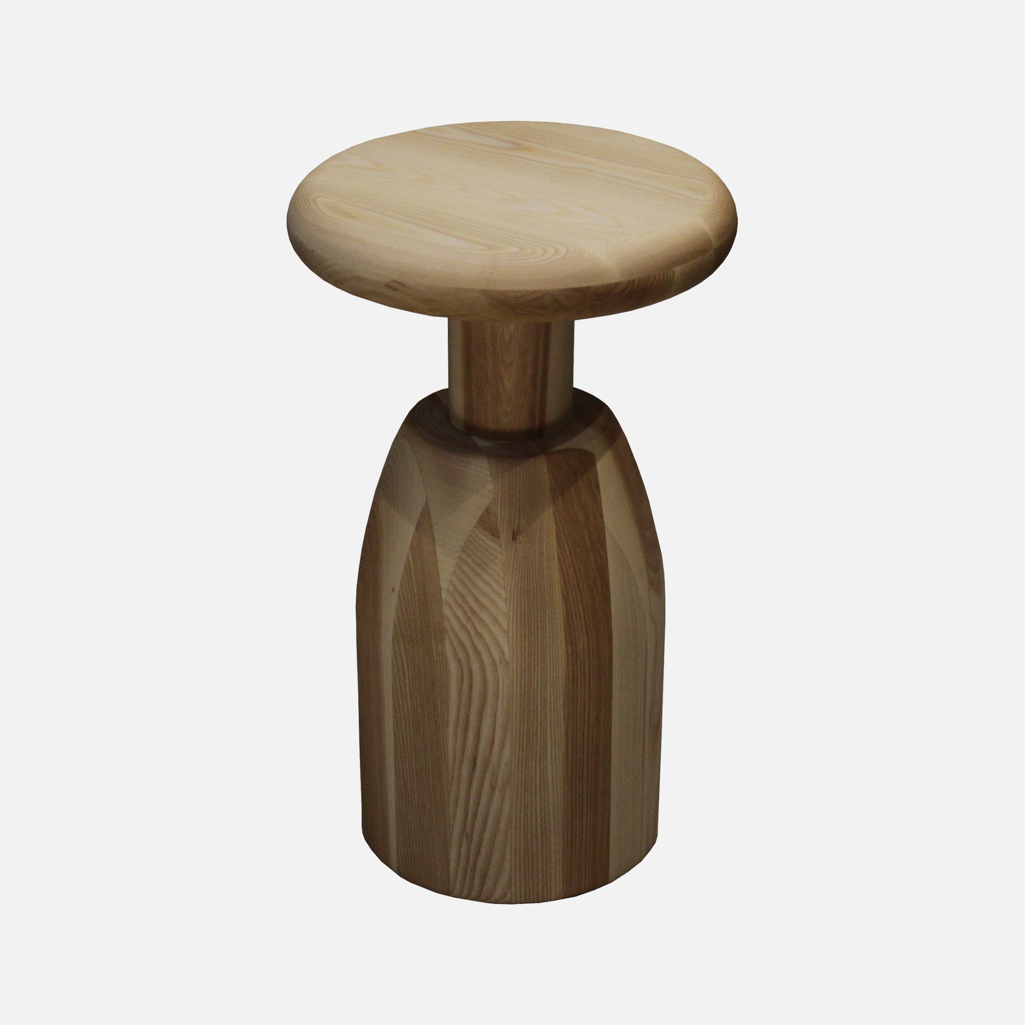 The Expert - Pillar Counter Stool - Ash, Shape A