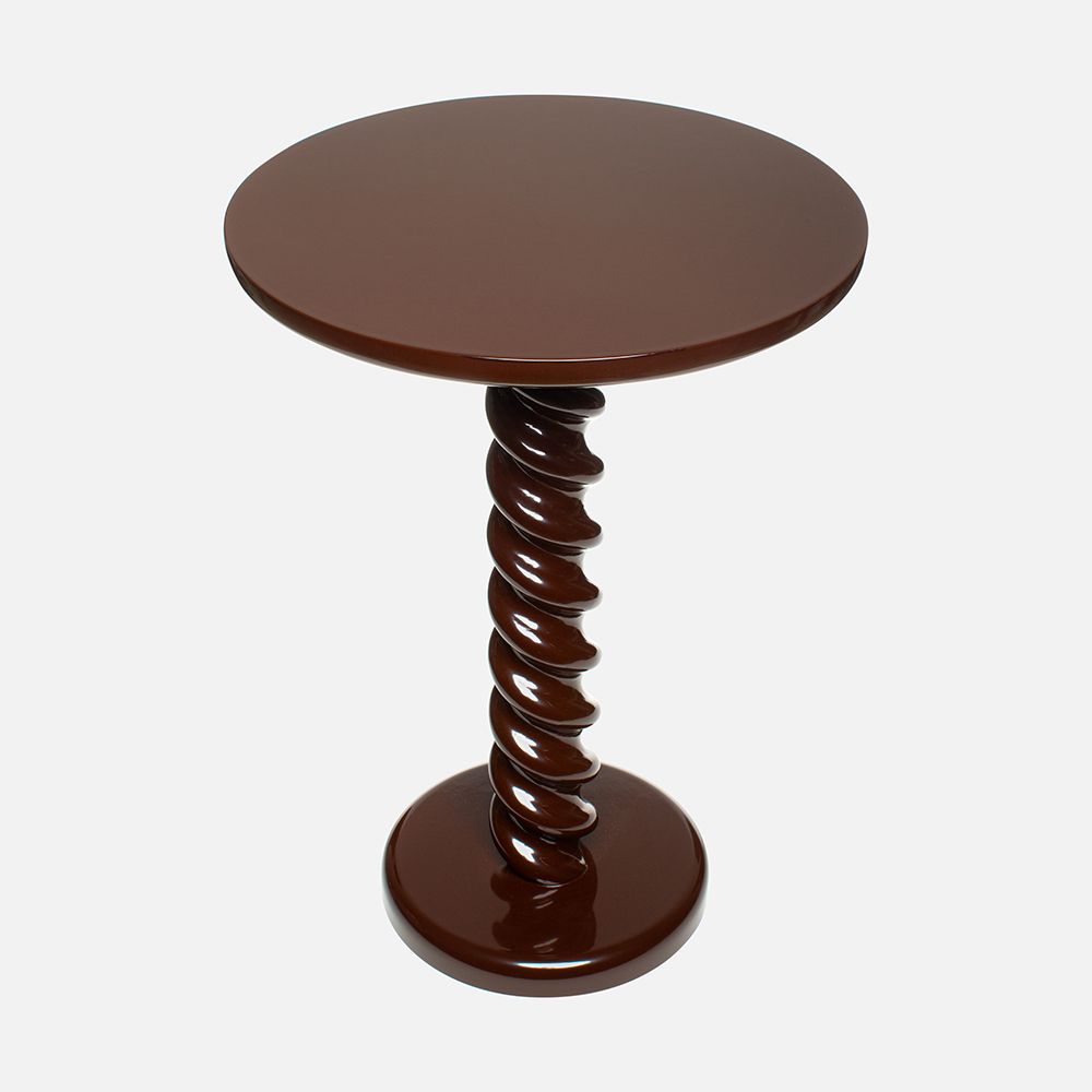 The Expert - The Lacquered Screw Table - Chocolate