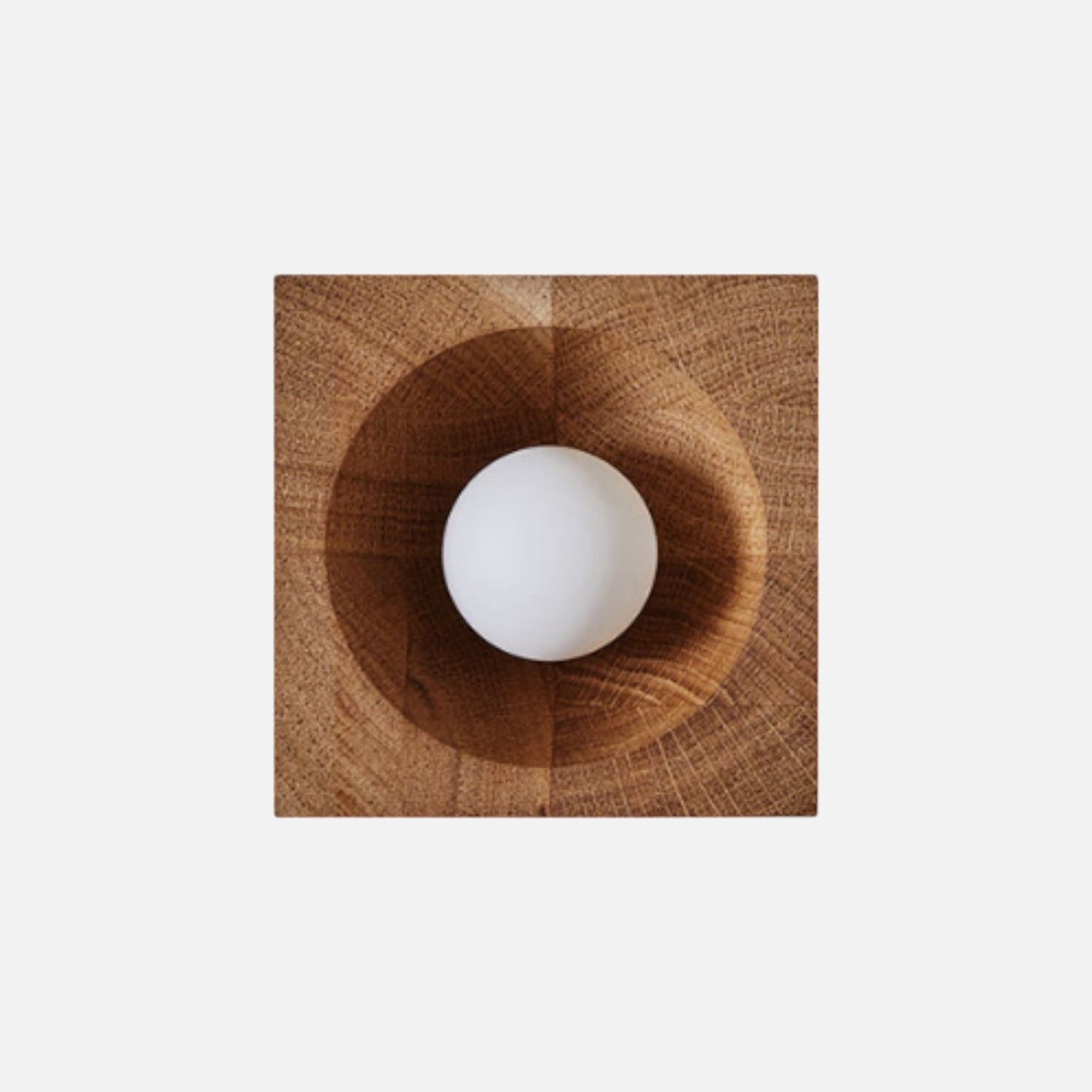 The Expert - Stockade Well Sconce Flush Mount - Natural Oak